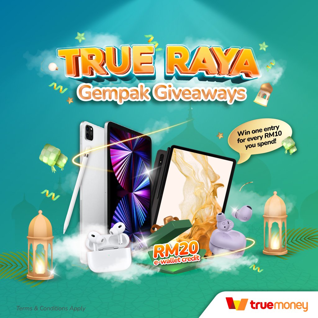 True Raya Gempak Giveaway! – TrueMoney