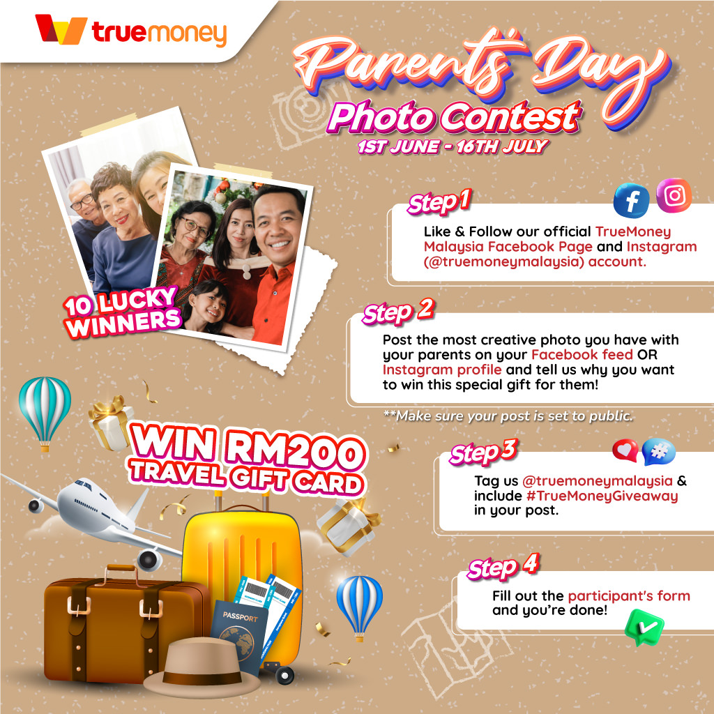 TrueMoney is rewarding 10 lucky winners with RM200 worth of Roomcard ...